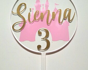 Birthday Cake Topper Age in Script Font - Etsy
