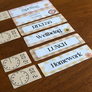 Wildflower Classroom Editable Visual Timetable Daily Schedule - Etsy