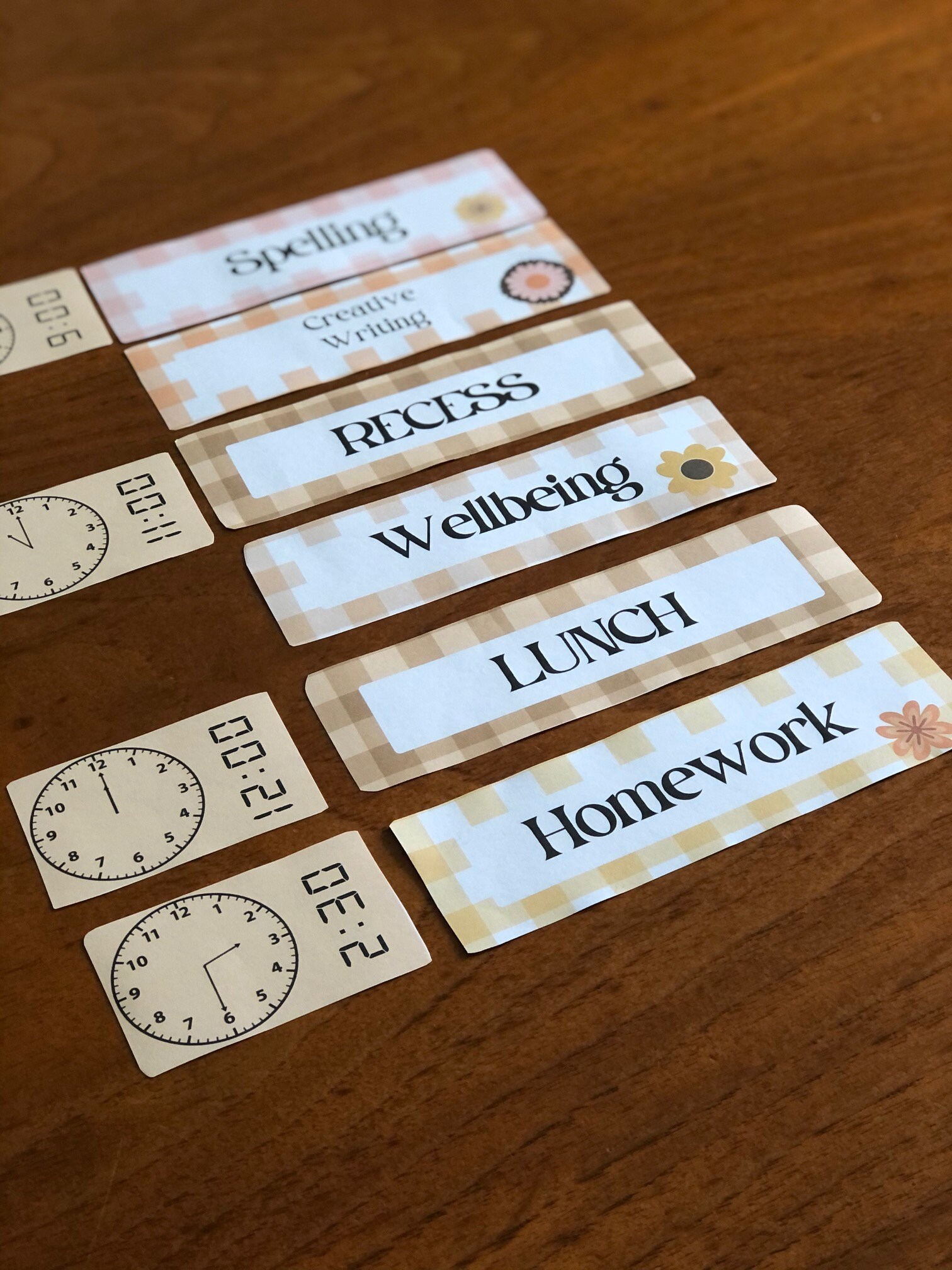 Wildflower Classroom Editable Visual Timetable Daily Schedule - Etsy