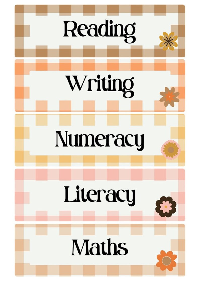 Wildflower Classroom Editable Visual Timetable Daily Schedule - Etsy