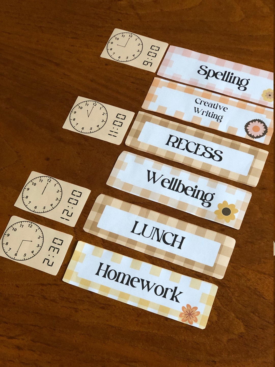 Wildflower Classroom Editable Visual Timetable Daily Schedule ...