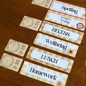 Wildflower Classroom Editable Visual Timetable Daily Schedule ...