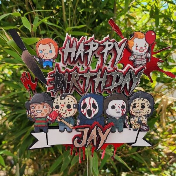 Horror Cake Topper - Etsy