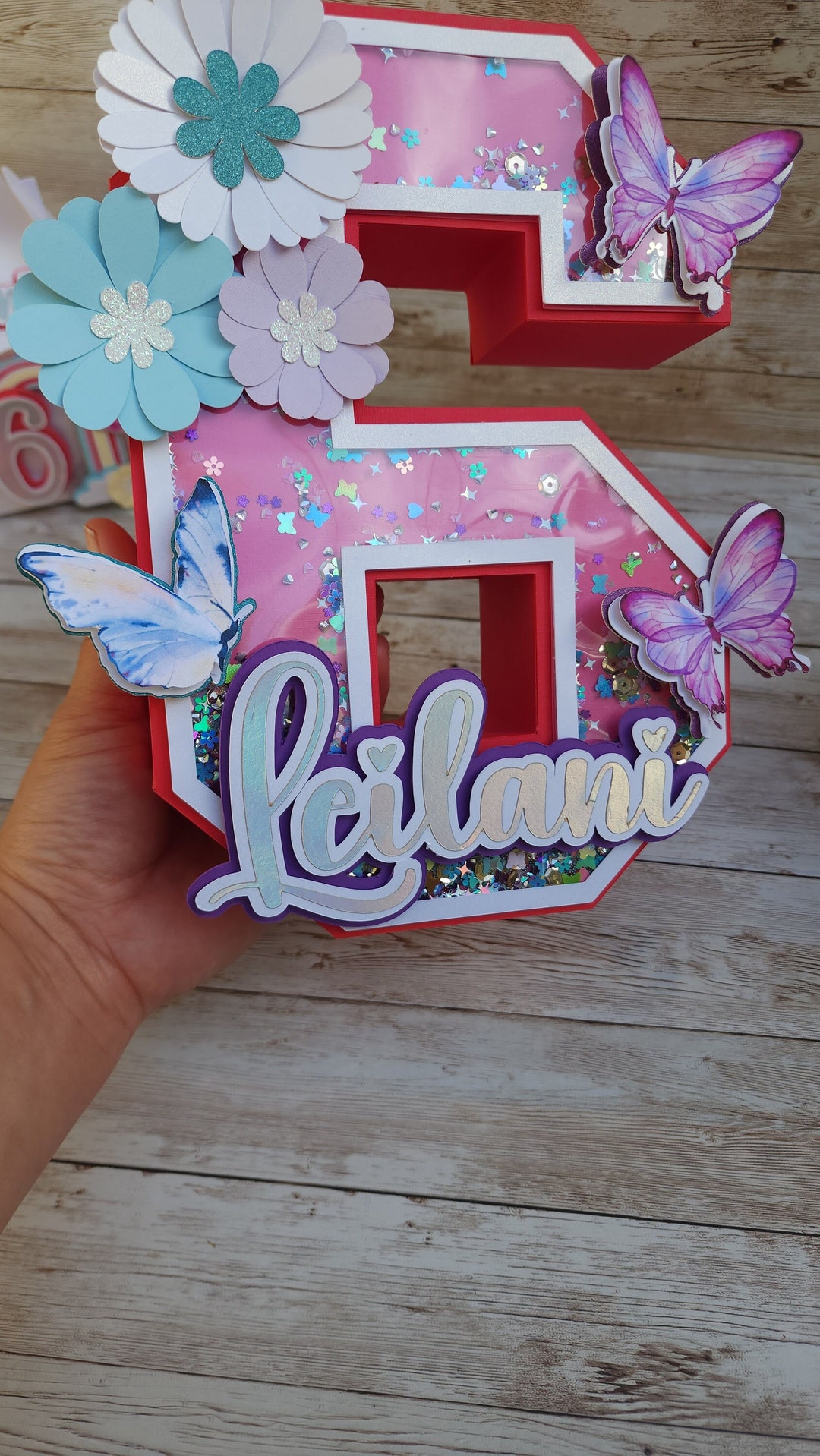 Butterfly 3d Number Floral 3d Number 3d Letter 3d Number Flower 3d ...