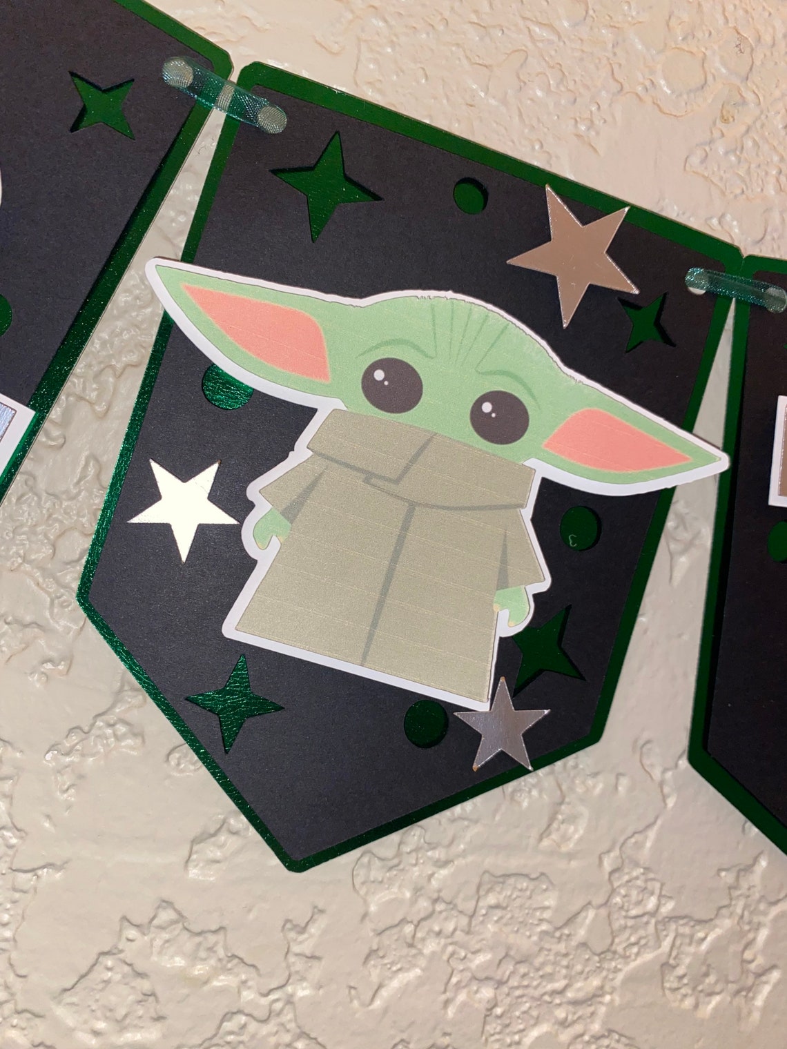 Baby Yoda Inspired Birthday Banner Grogu Birthday Banner - Etsy Australia
