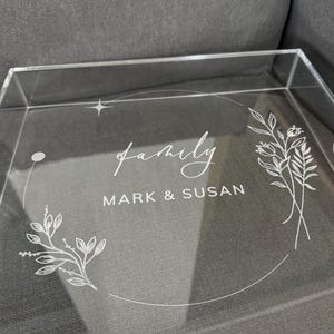 Personalized Oversized Ottoman Tray |custom Serving Tray | Large ...