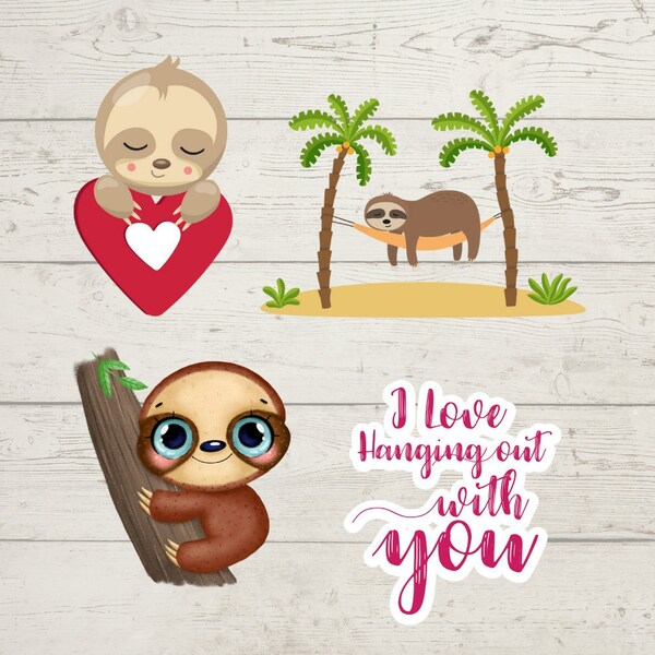 Birthday Sloth Svg - Etsy