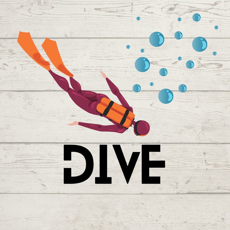 Duik Svg, Duiken Png, Duiken Bundel, Duiken Ontwerpen, Digitale ...