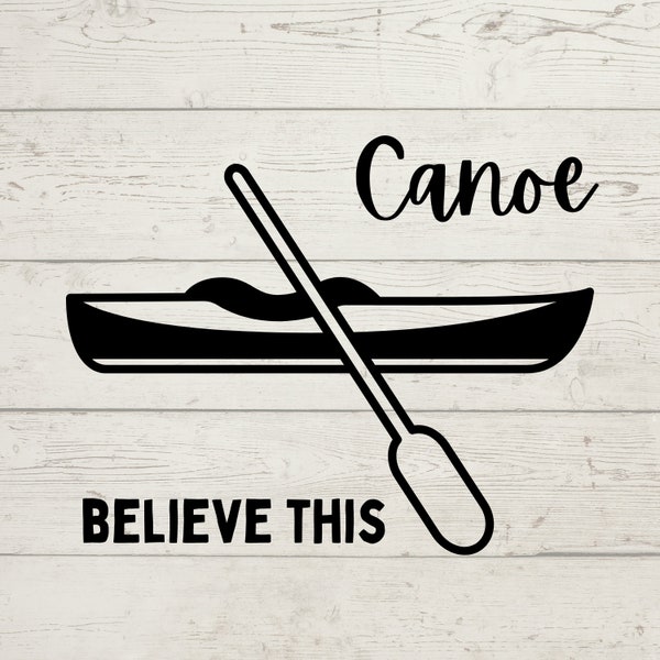 Canoe Svg - Etsy