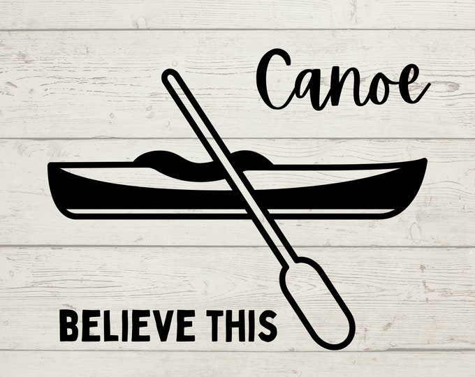 Canoe SVG File, Canoe DXF, Canoe Png, Kayak Svg, Kayak Svg Files ...