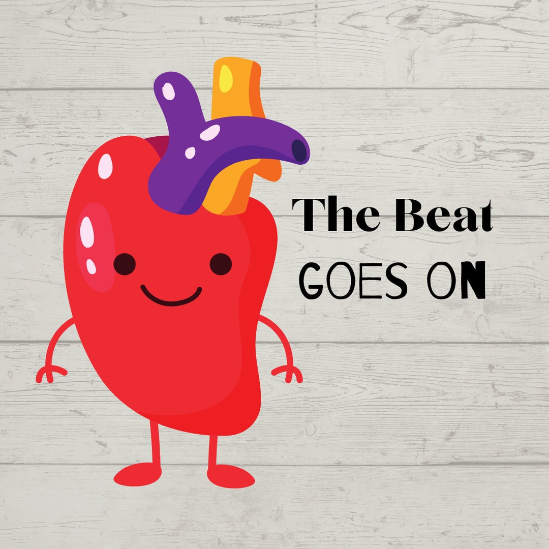 Heart Recipient Svg, Heart Donation Svg, Receive a Heart, Transplant ...