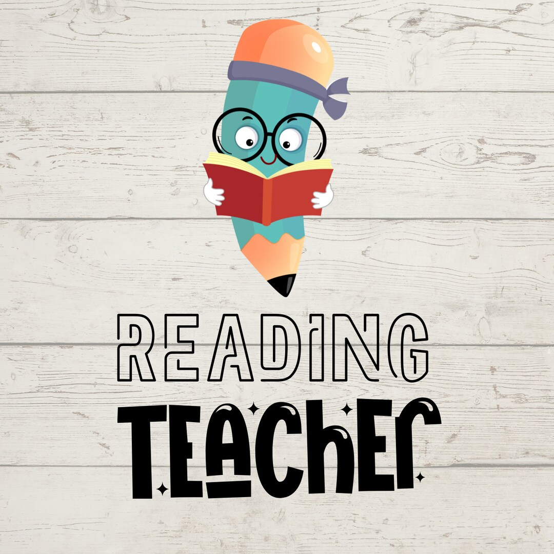 Reading Teacher Svg, Reading Teacher Png, Reading Teacher Bundle ...