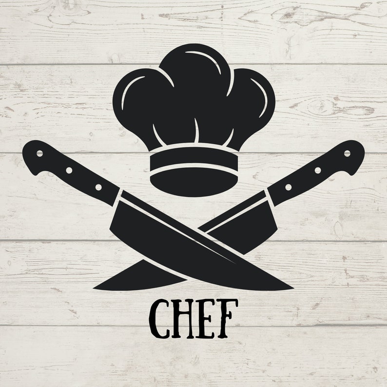 Chef SVG Files, Cooking Cutfile, Cricut, Silhouette, PNG, Digial ...