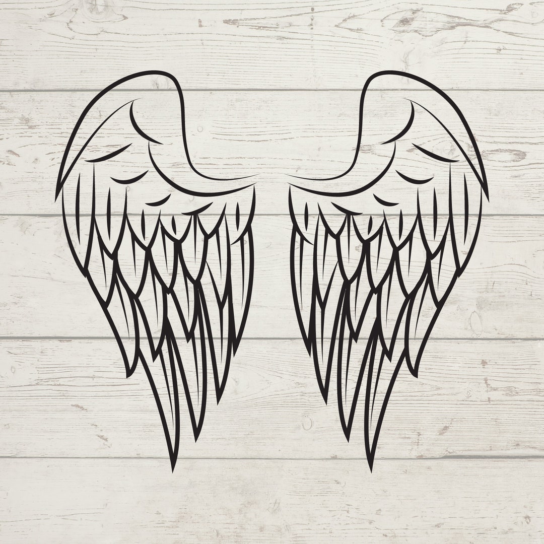 Wings SVG Angel Wings Svg Svg Cutfile for Cricut Digial - Etsy