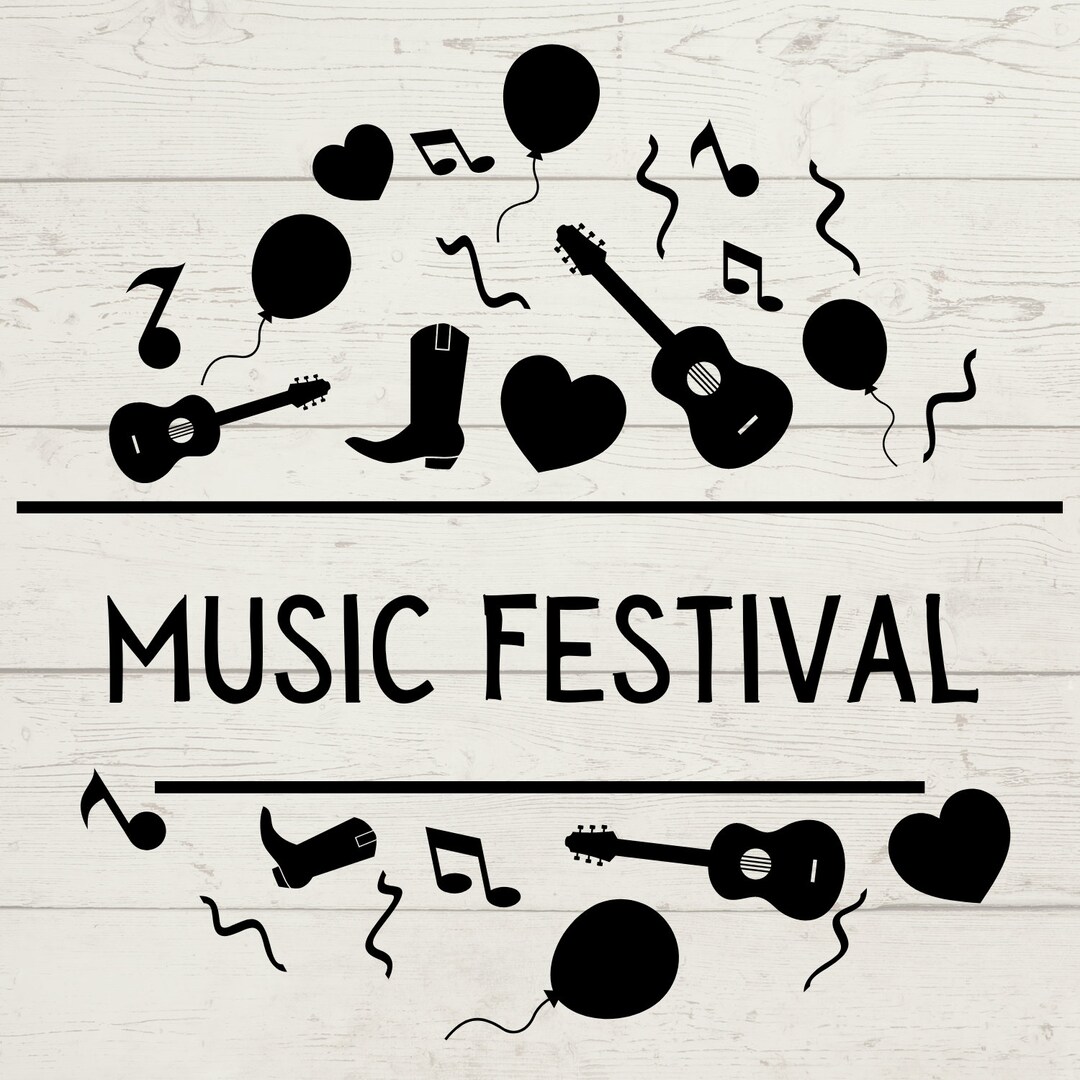 Music Festival Svg, Festival Clipart, Music Svg, Concert Svg, Band Svg ...