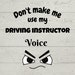 Driving Instructor Voice SVG: Car Teaching Gift (digital Download) - Etsy