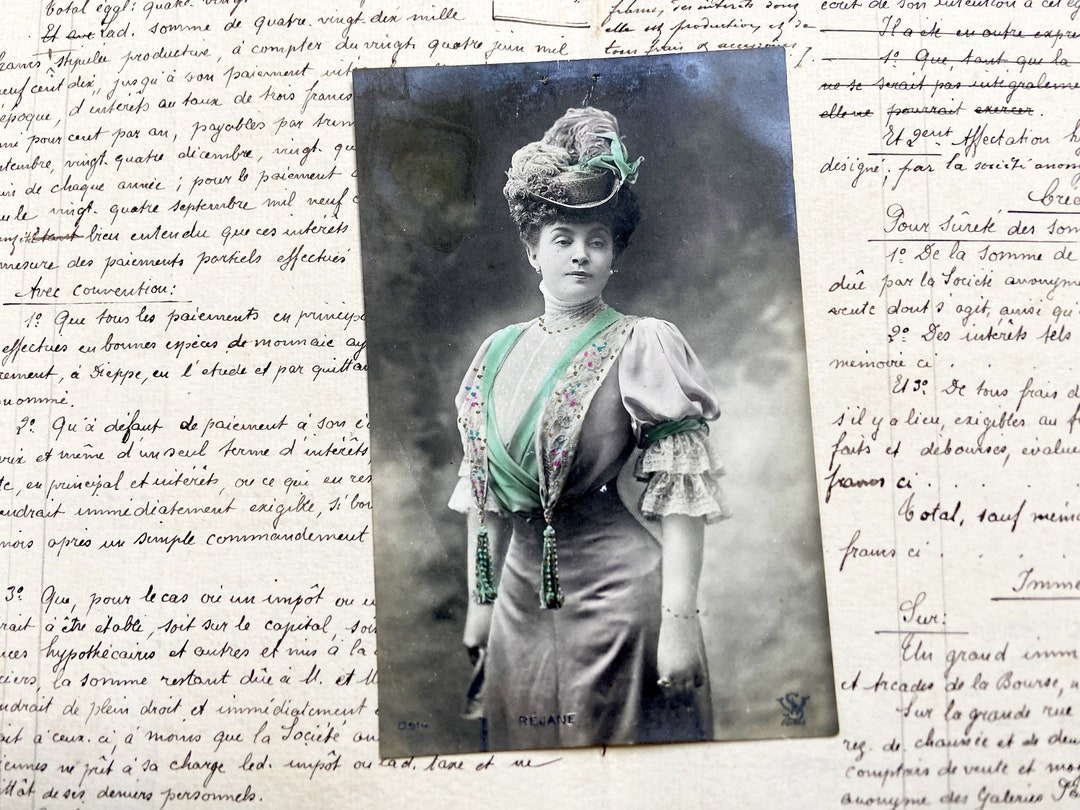 1910s Postcard With the French Actress Réjane - Etsy