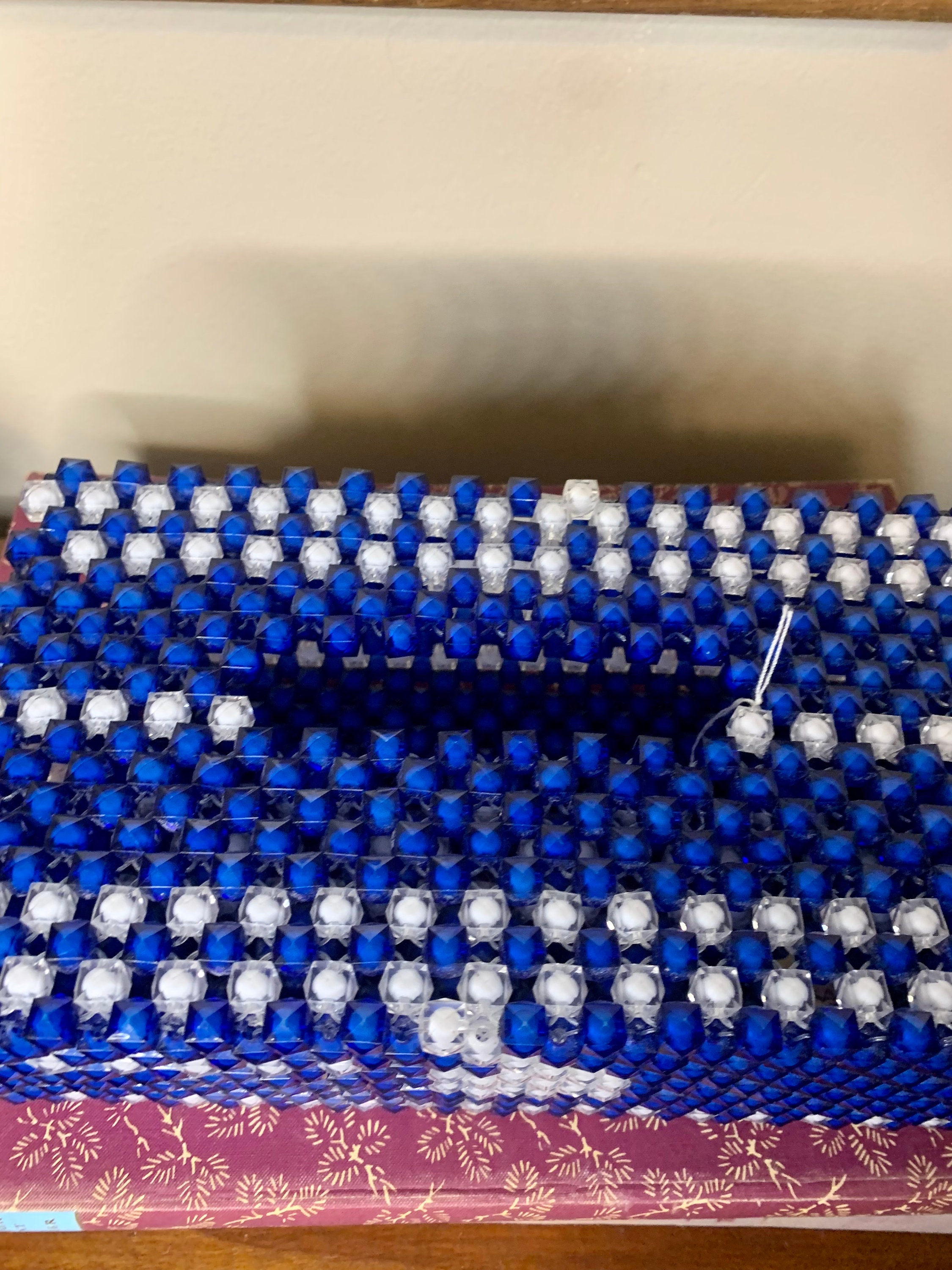 Vintage Beaded Tissue Box Cover Handmade - Etsy