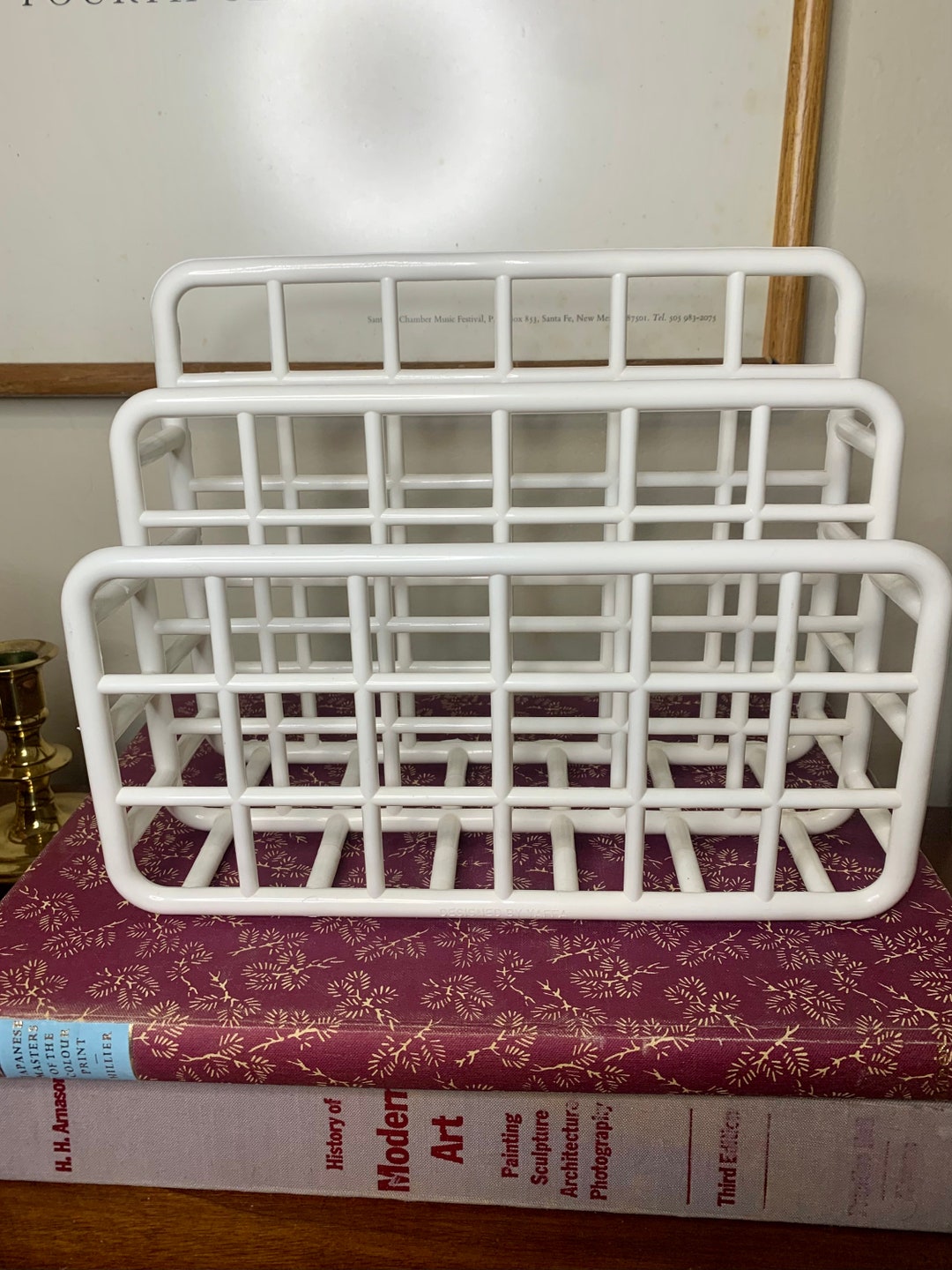 Vintage YAFFA WHITE Plastic Storage Desk Letter File Organizer - Etsy