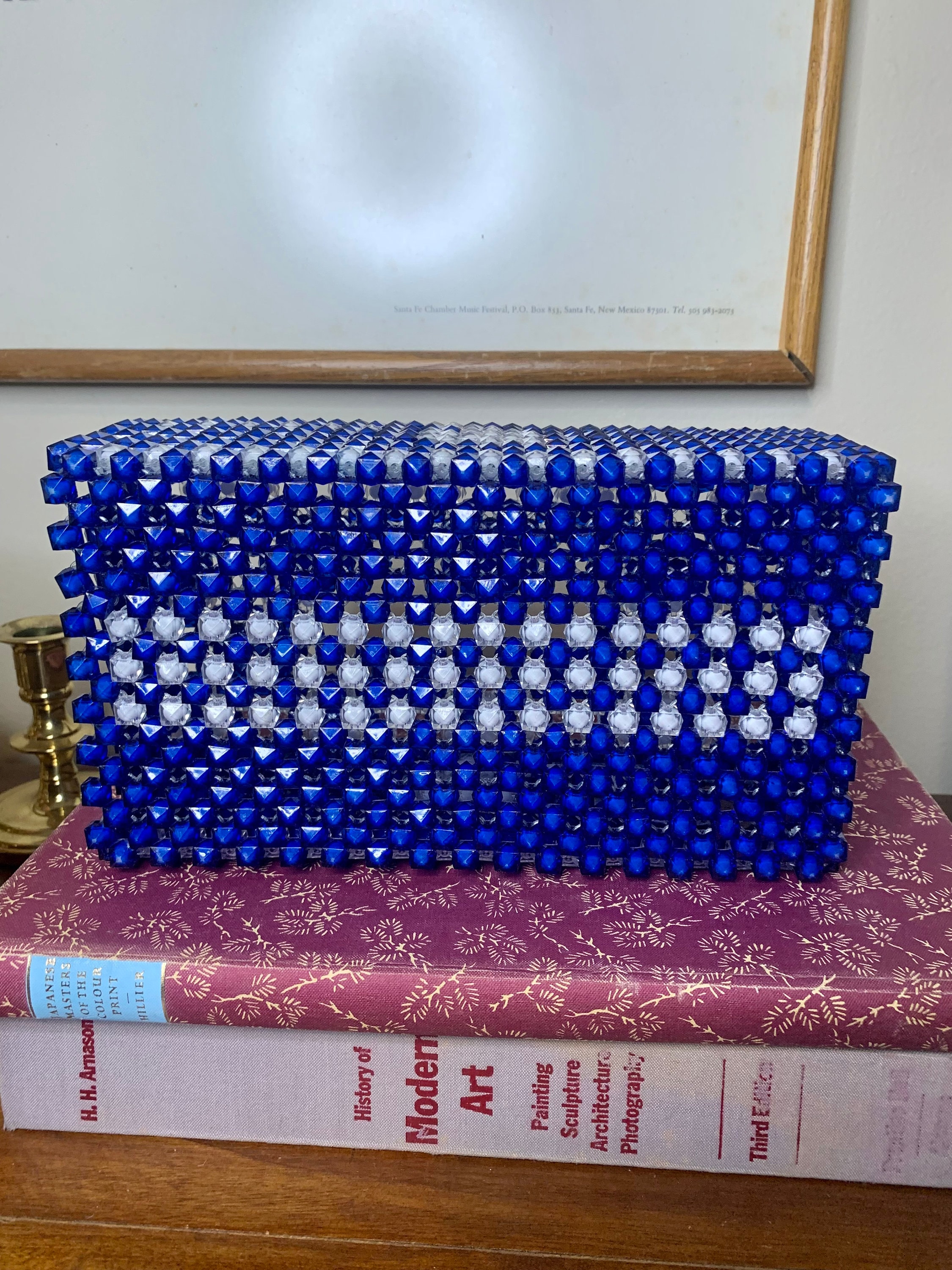 Vintage Beaded Tissue Box Cover Handmade - Etsy