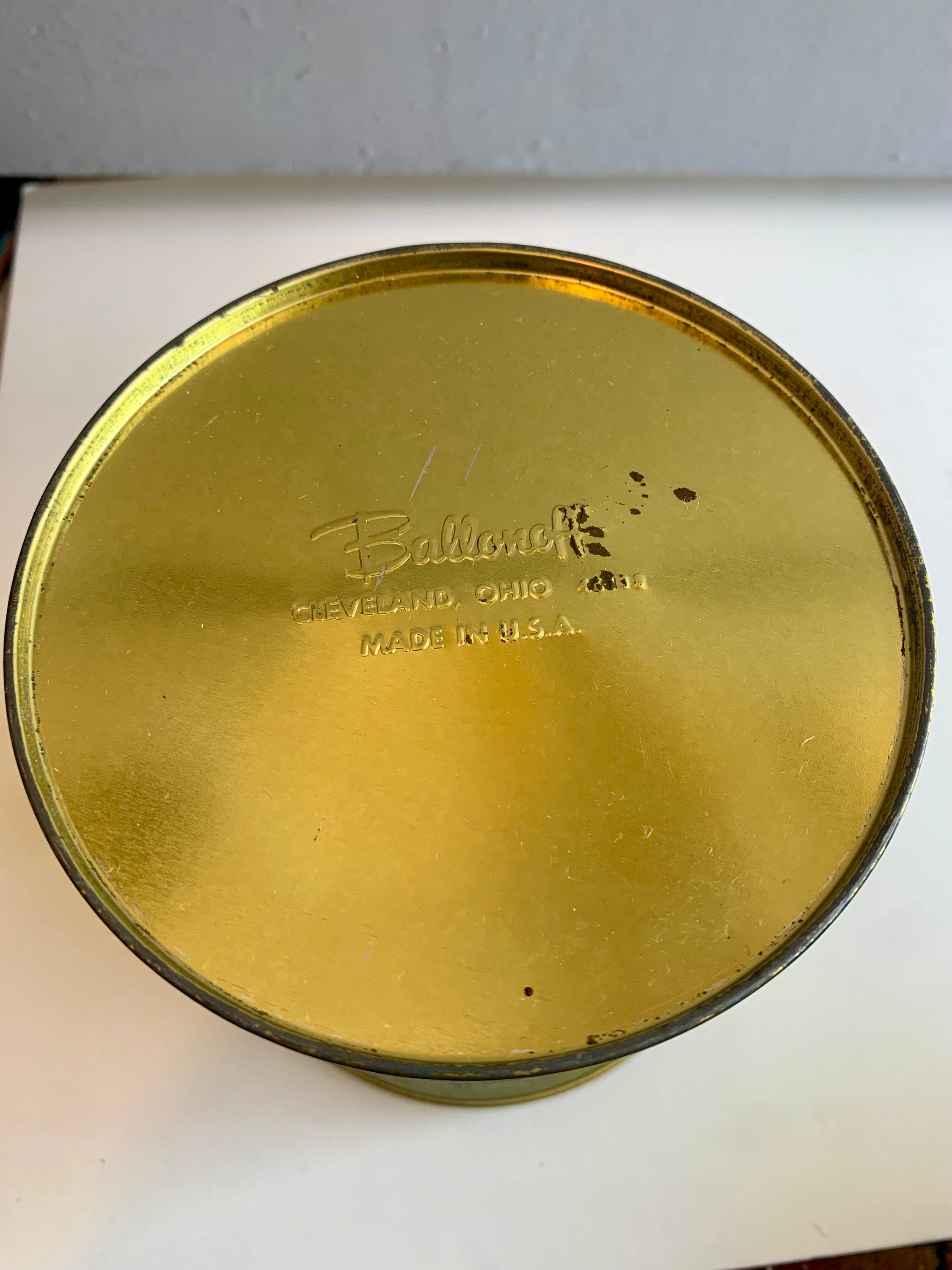 4 Vintage 1970s Ballonoff Tin Canister Dry Goods Flour Sugar Coffee Tea ...