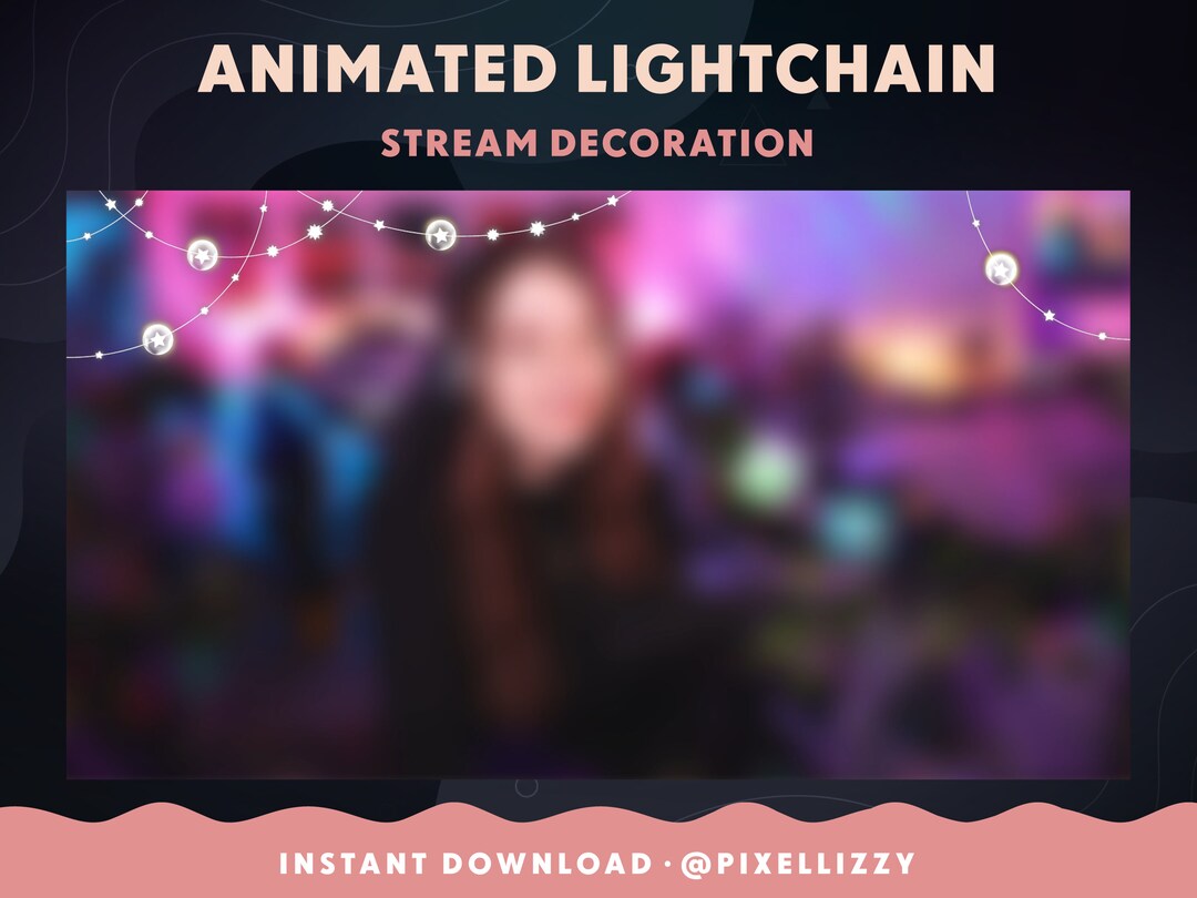 Twitch Overlay | ANIMATED STRING OF LIGHTS | Christmas Lights | Xmas ...