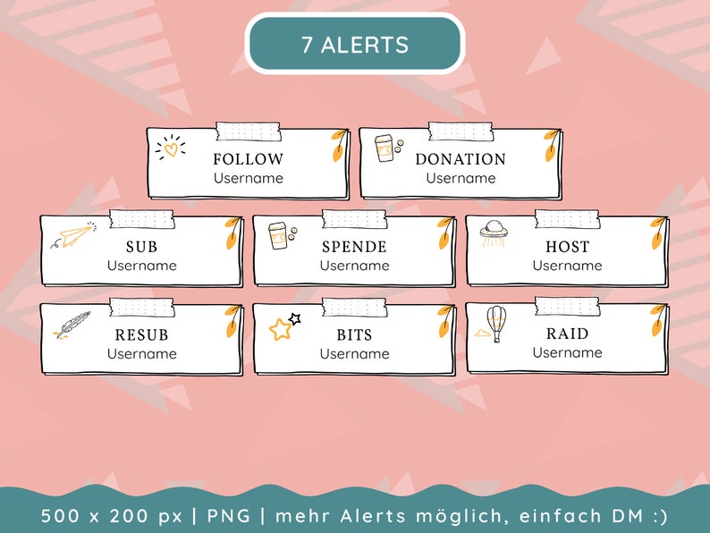 Twitch Overlay Package | German | WRITER | Author - Etsy