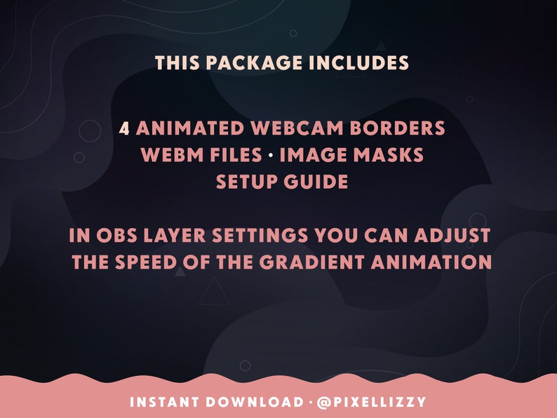 Twitch Overlay | 4 Animated Webcam Frames | Green Gradient | Twitch ...