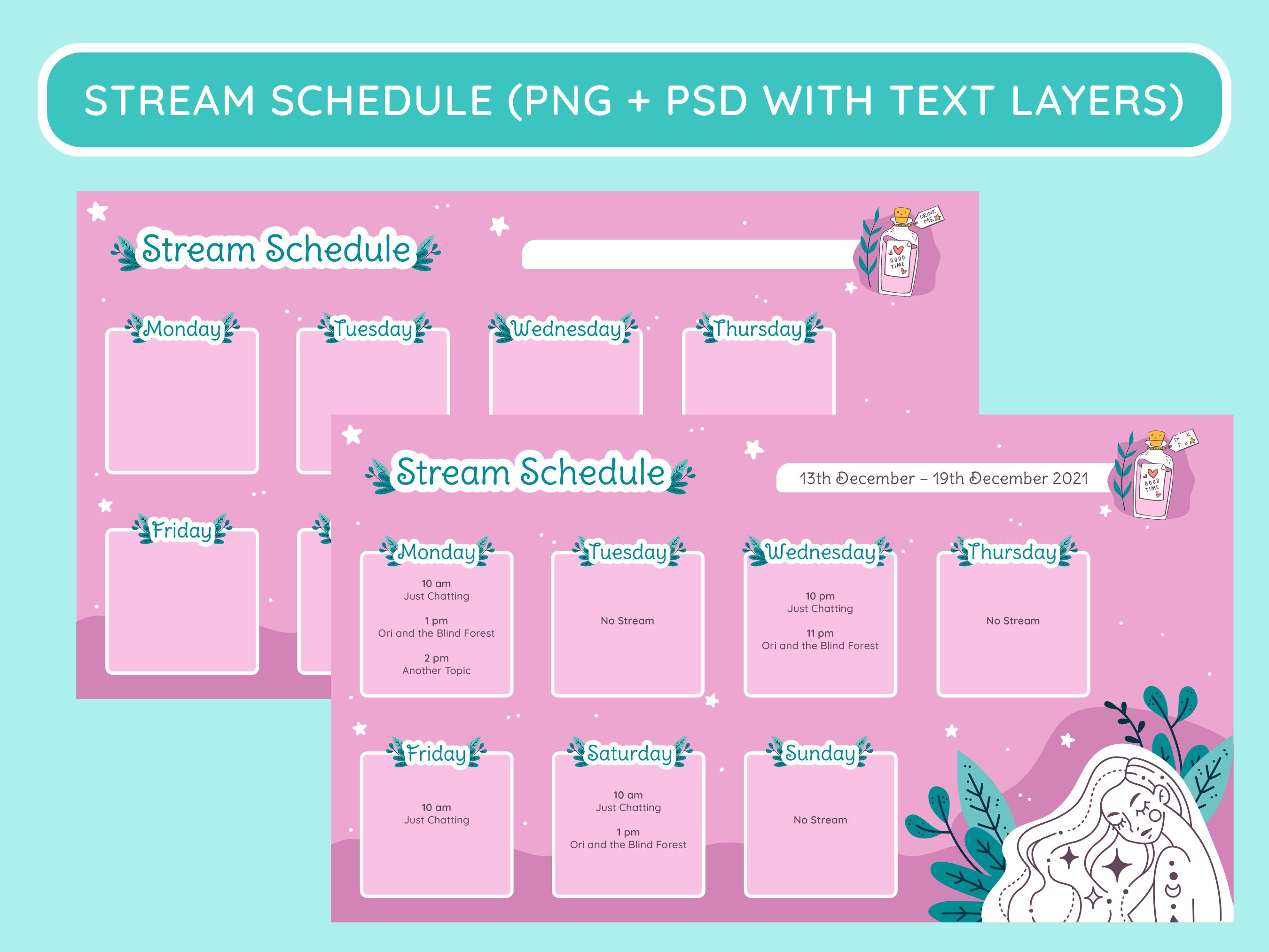 Stream Schedule German Animated Stream Pack Selflove with Animated ...