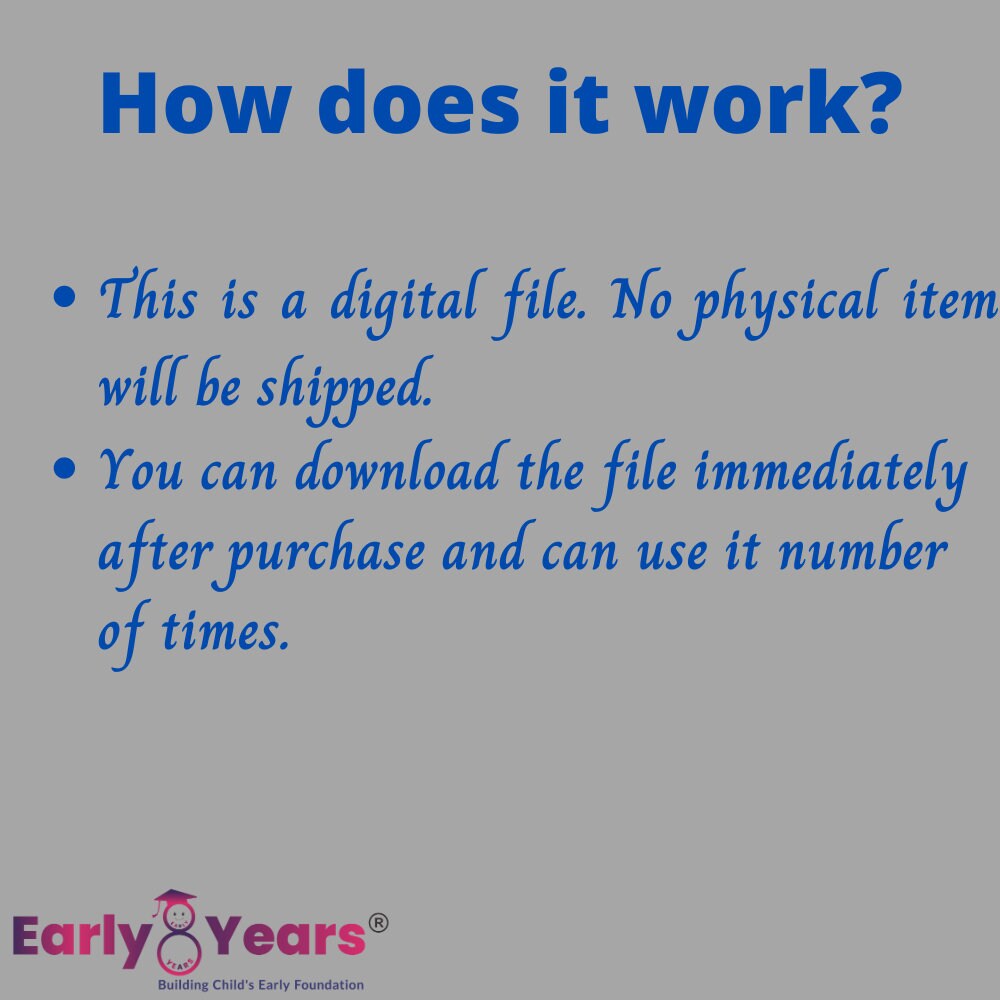 Days of the Week Printable Poster for Kids I Digital Download I ...