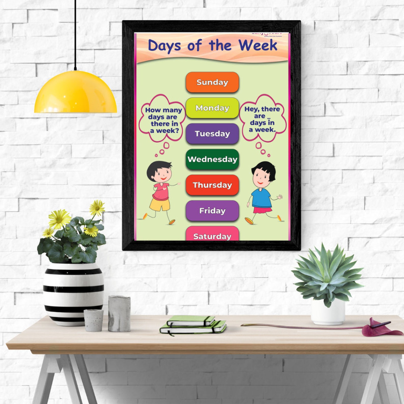 Days of the Week Printable Poster for Kids I Digital Download I ...