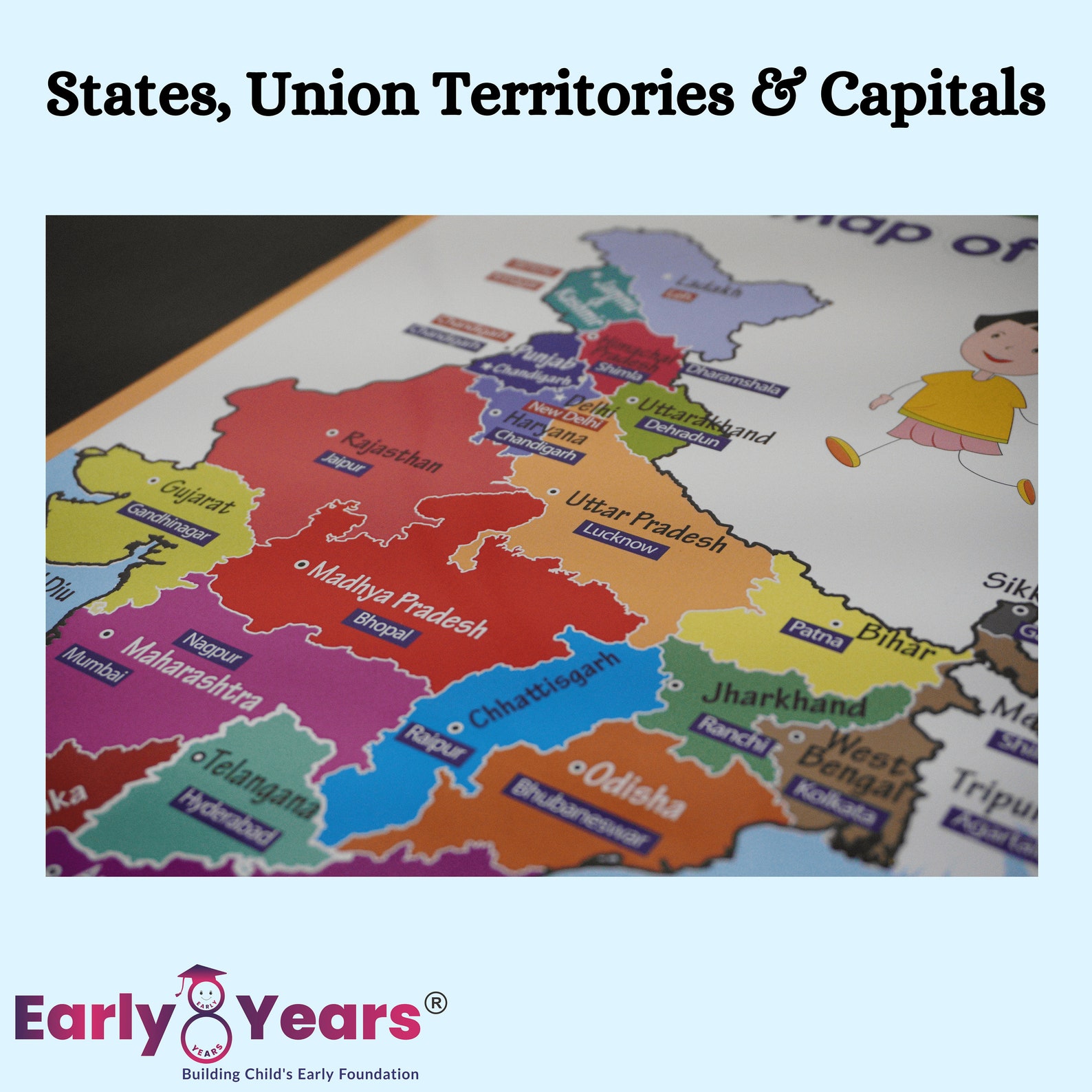 Map of India | Digital Download India Map | Printable Map of India ...