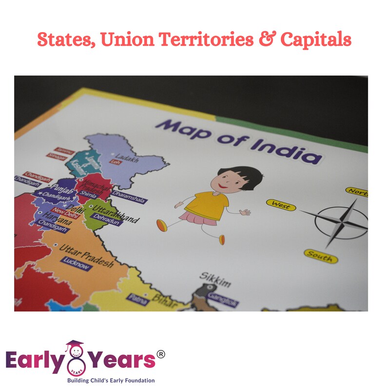 Map of India | Digital Download India Map | Printable Map of India ...