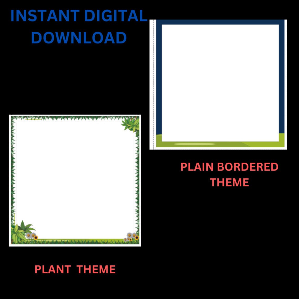 Printable Theme Based Bordered Drawing Sheets (10) for Kids ...