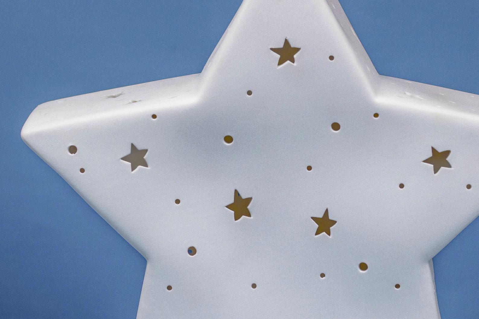 Porcelain Table Lamp in a Star Design Kid's Night - Etsy
