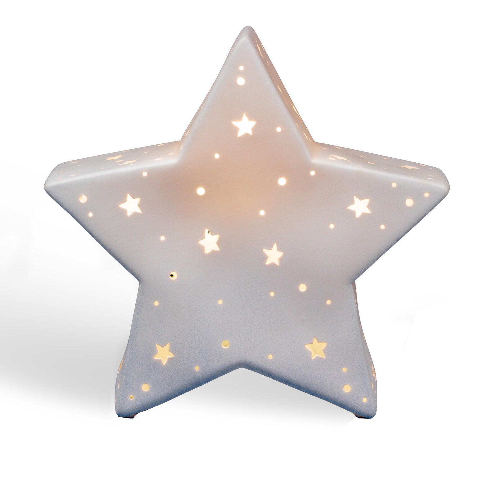 Porcelain Table Lamp in a Star Design Kid's Night - Etsy
