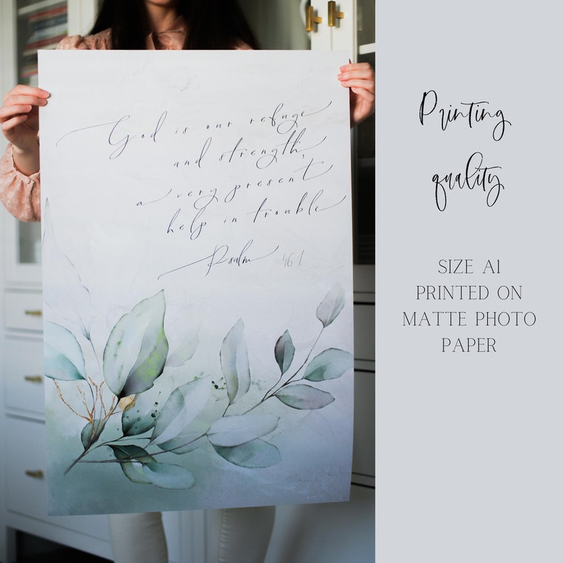 Psalm 51:10 Bible Printable Wall Art Scripture Wall Art | Etsy