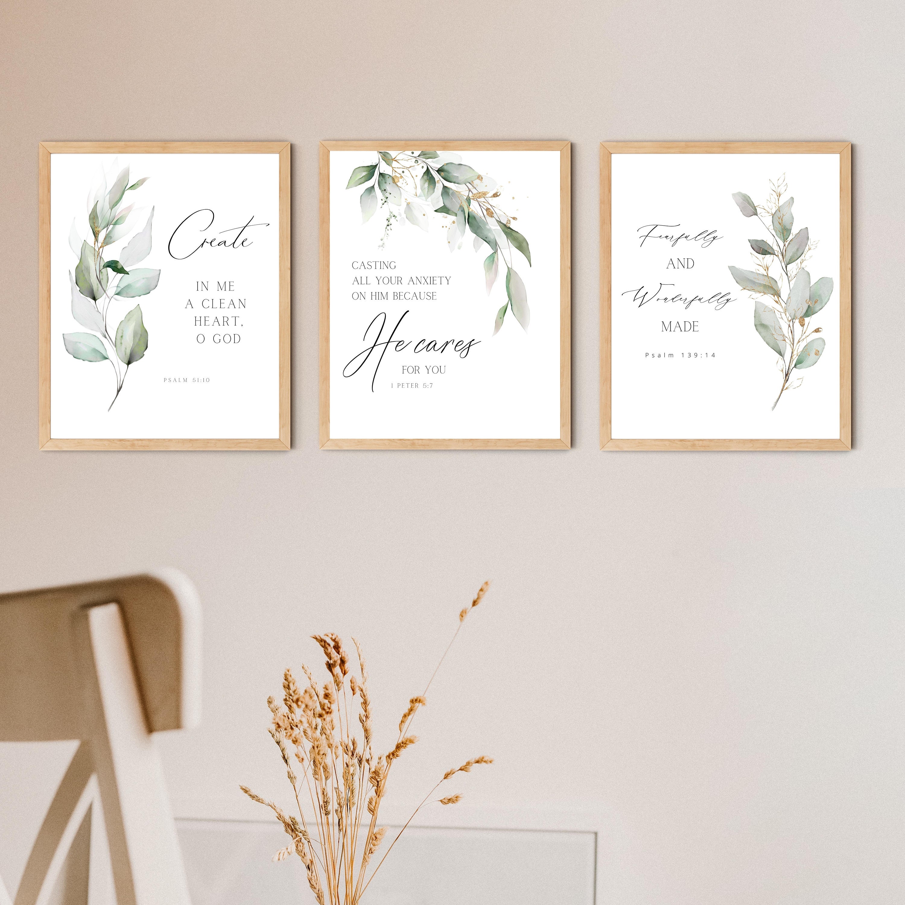 3 Printable Bible Wall Art Designs Printable Art Christian - Etsy