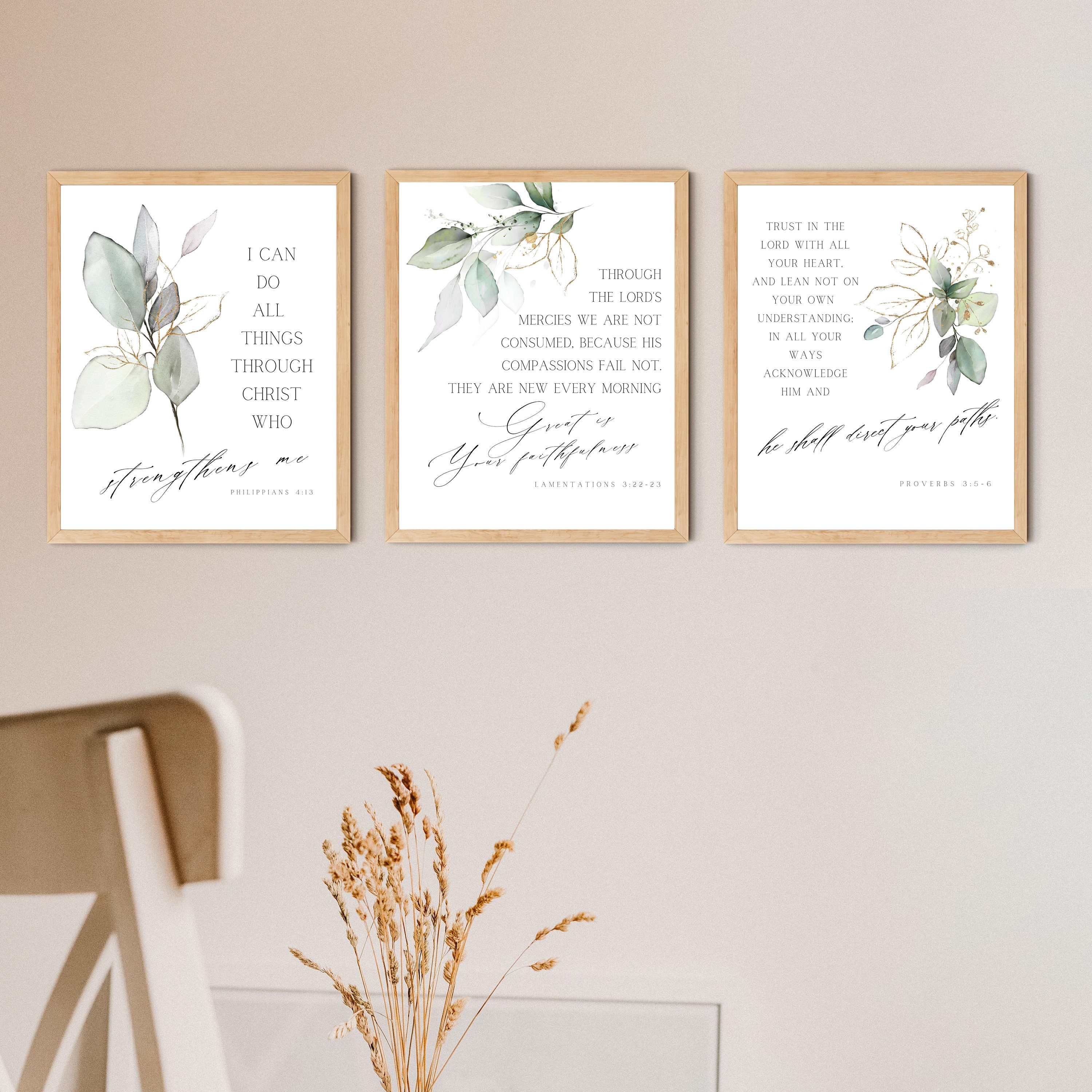 3 Printable Bible Wall Art Designs Printable Art Christian Home Decor ...