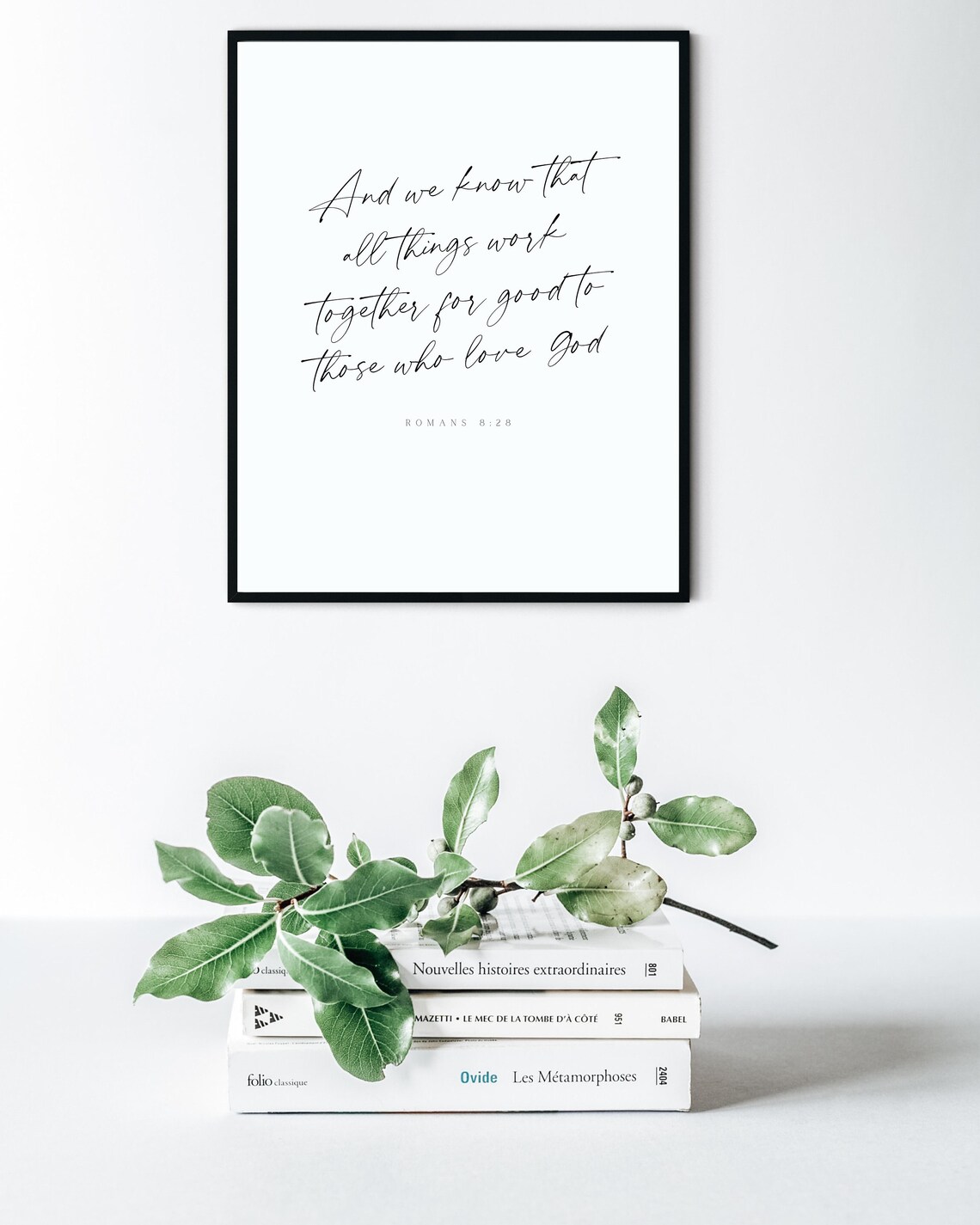Romans 8:28- Modern Printable Christian Wall Art -bible Verse Art ...