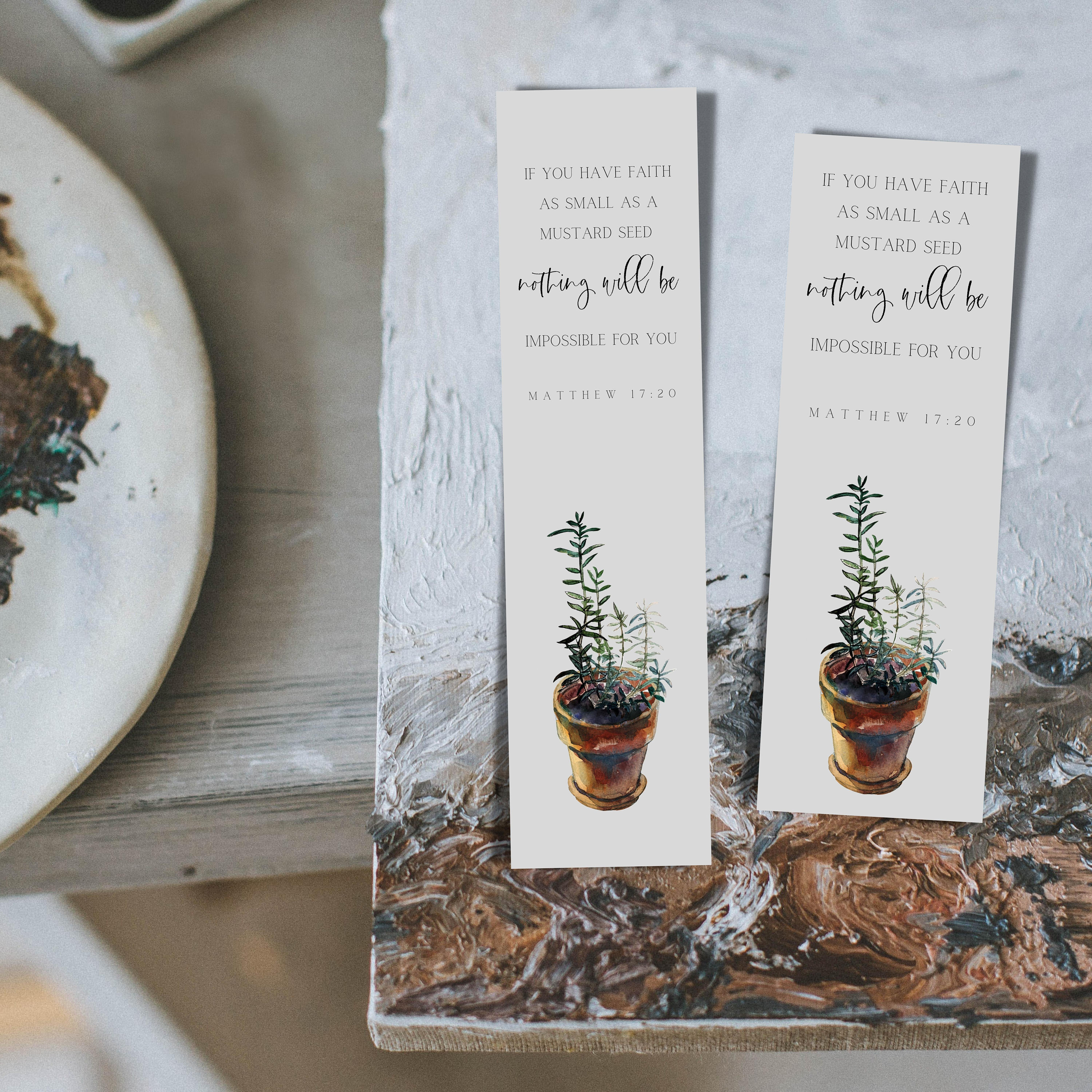 Bible Printable Bookmark Set Template Instant Digital Download for ...