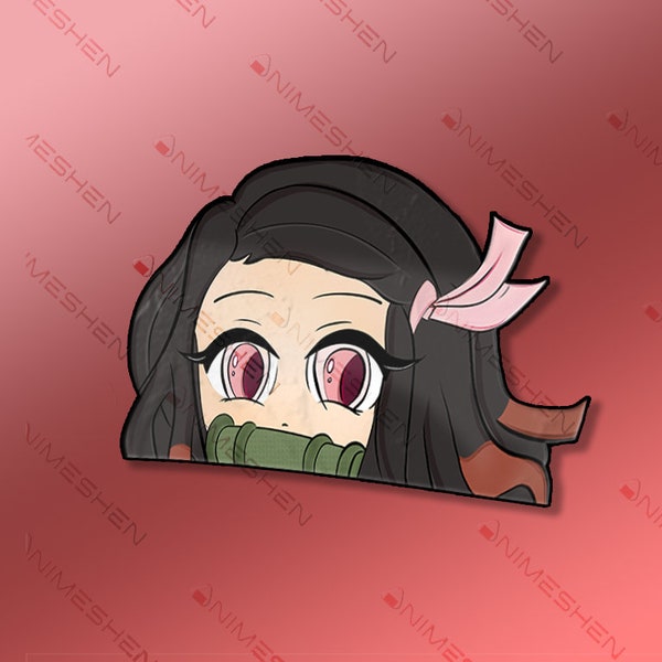 Nezuko Peeker Car Decal - Etsy