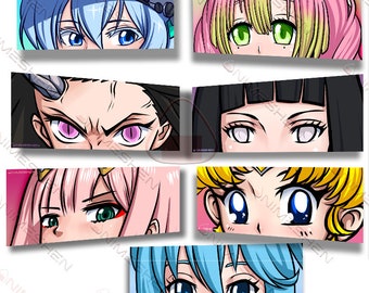 Anime Rectangle Stickers - Etsy