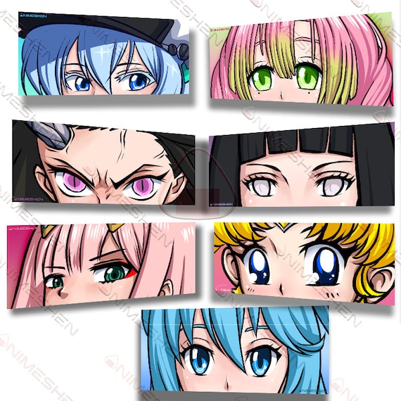 Peeker Eye Slapstickers Anime Decal Stickers - Etsy