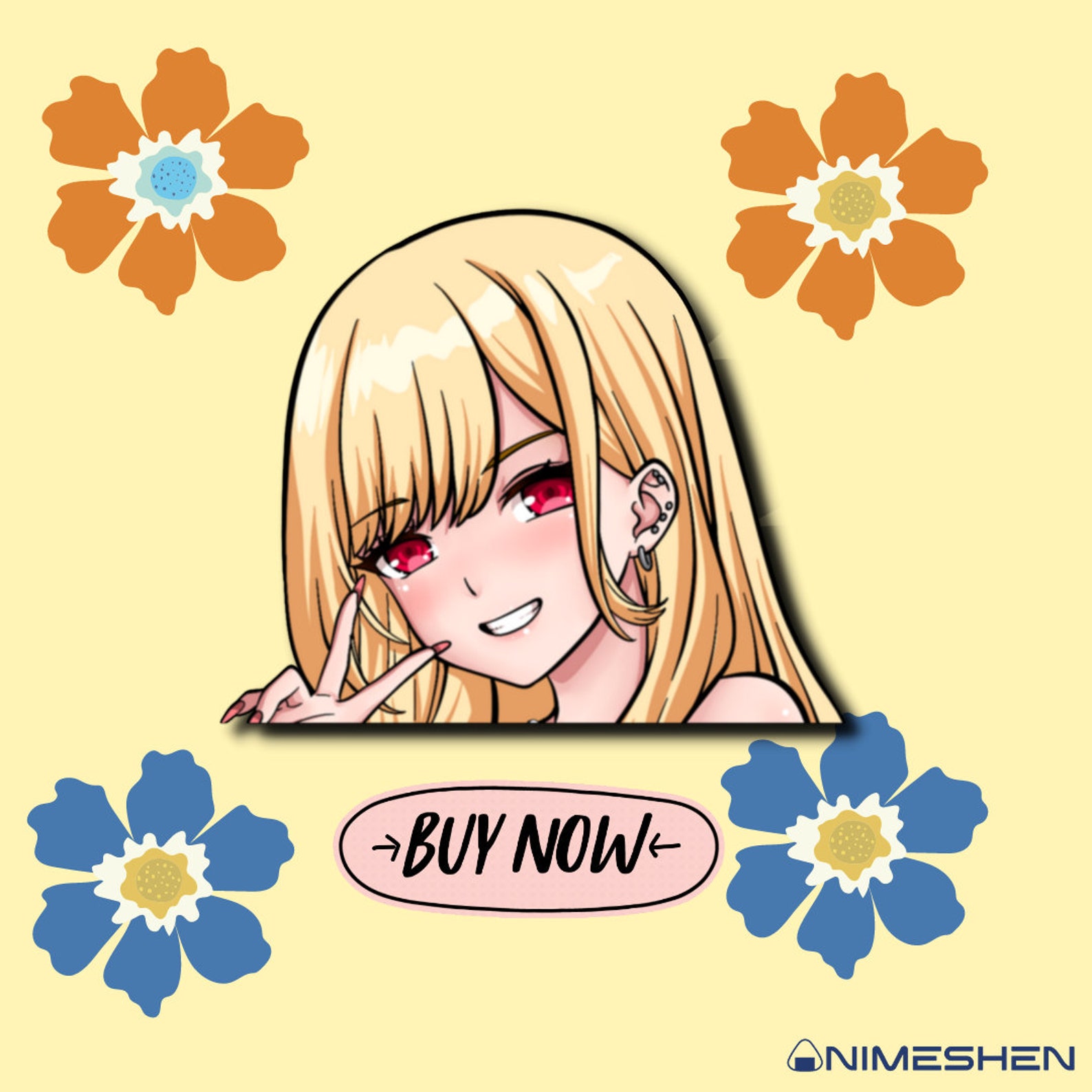 Pretty Dress-up Waifu Stickers Waifu Decal Waifu Stickers - Etsy