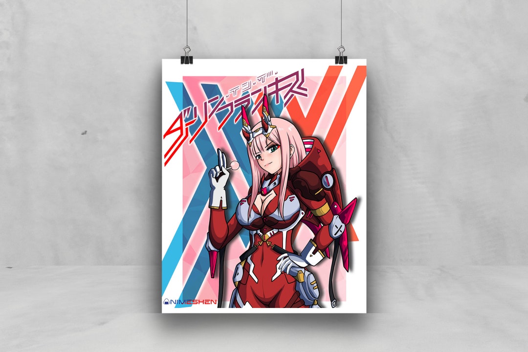 Zero Two Anime Poster - Etsy