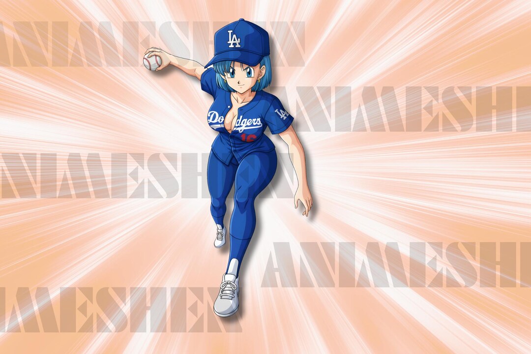 Baseball Anime Sticker, Anime Car Decal , Dodgers Baseball Sticker ...