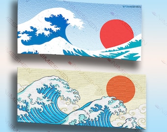 Japanese Wave Sticker - Etsy