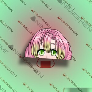 Love Hashira Decal Vinyl Sticker, Full Body, Half Body and Peeker ...