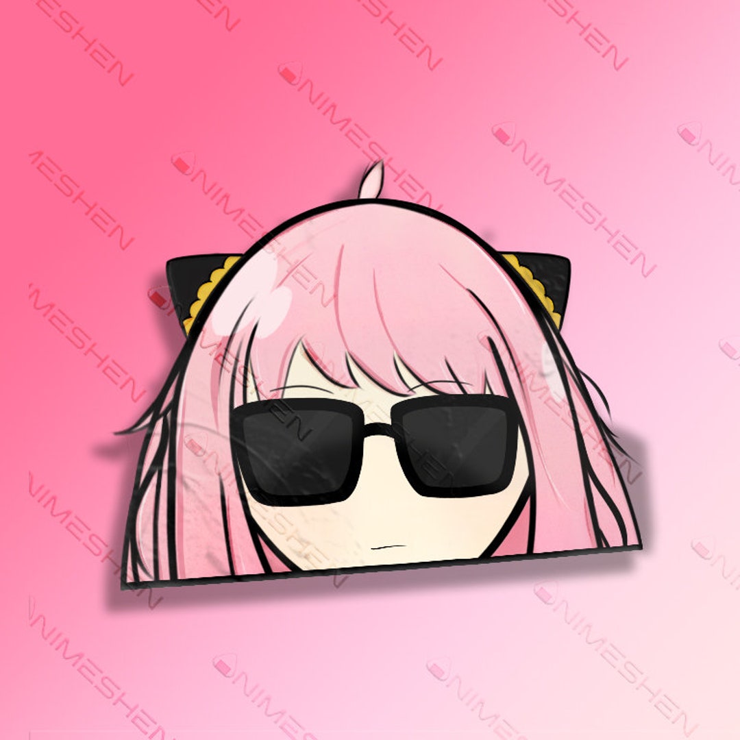 Chibi Anya Peeker , Forger Anime Decal, Sticker for Car , Laptop and ...